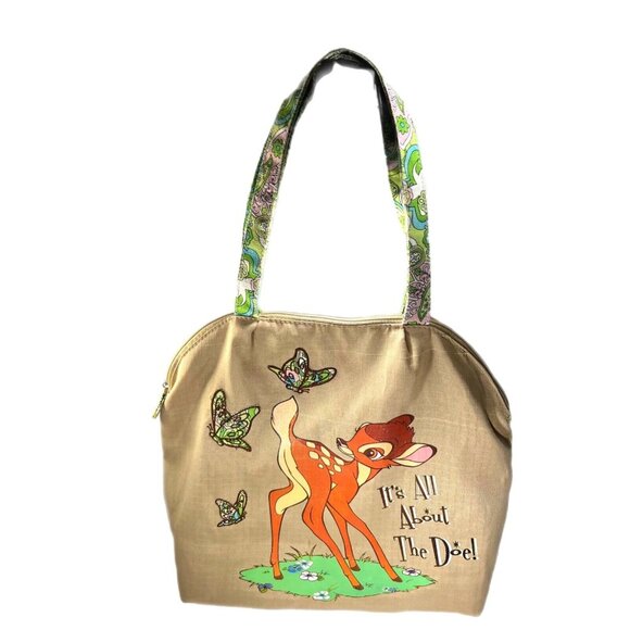 Disney | Accessories | Vintage Disney Bambi Tote Zipper Bag Its All ...